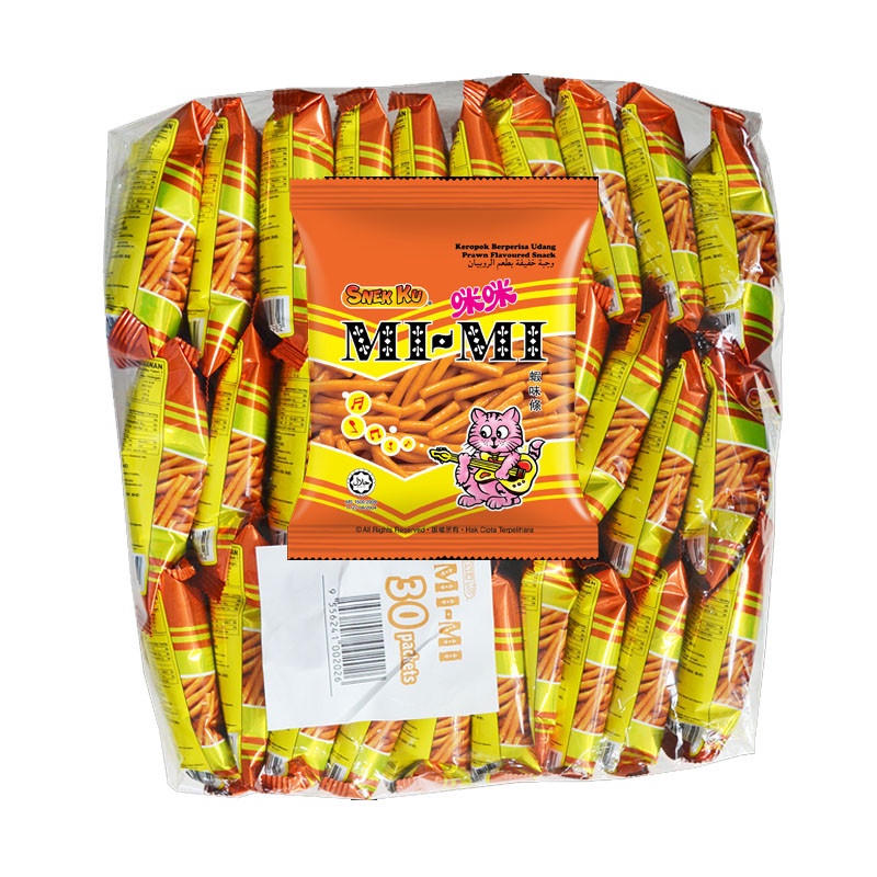 Snek Ku Mimi Prawn 30 x 20g | Shopee Singapore
