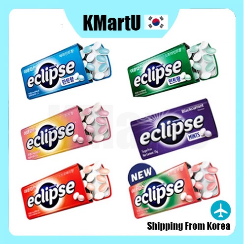 [Eclipse] Eclipse Sugarfree 6 Types x 1, 4 Tins / Mint Spearmint Peach ...