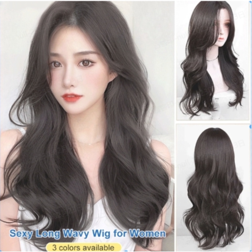 Long Wavy Wig big wavy long curly wig | Shopee Singapore