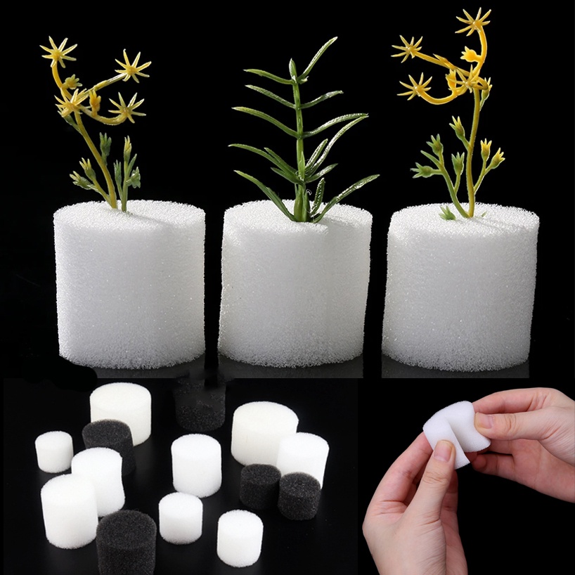 10pcs 25/32/40mm Hydroponics Rooting Sponge Vegetable Flower Seed Trays ...