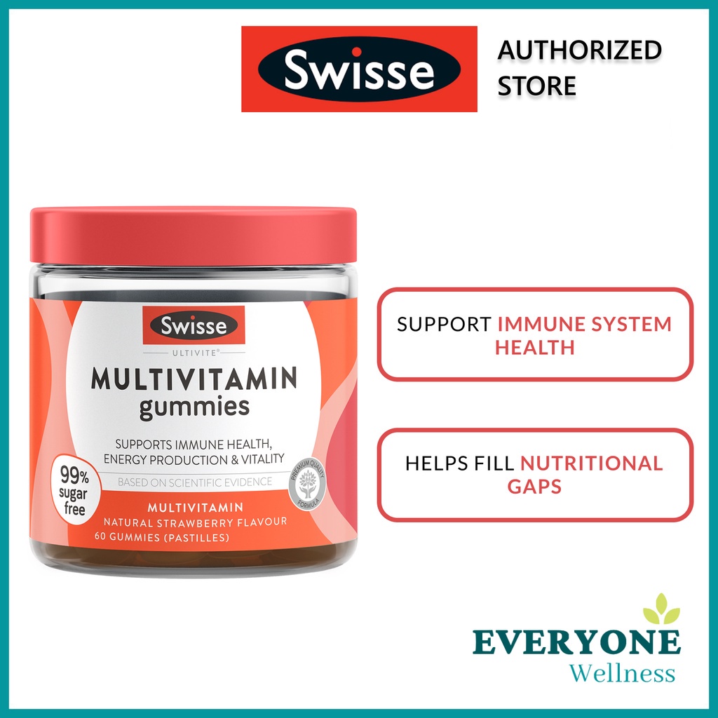 [Local Delivery] Swisse Multivitamin Gummies l 60 Pastilles Gummies | Shopee Singapore