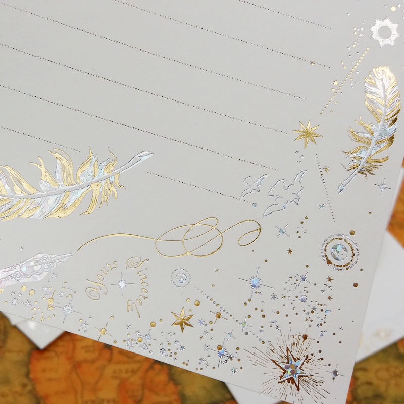 Envelope Letter Paper Set Ironing Gold Valentine's Day Gift High-End ...