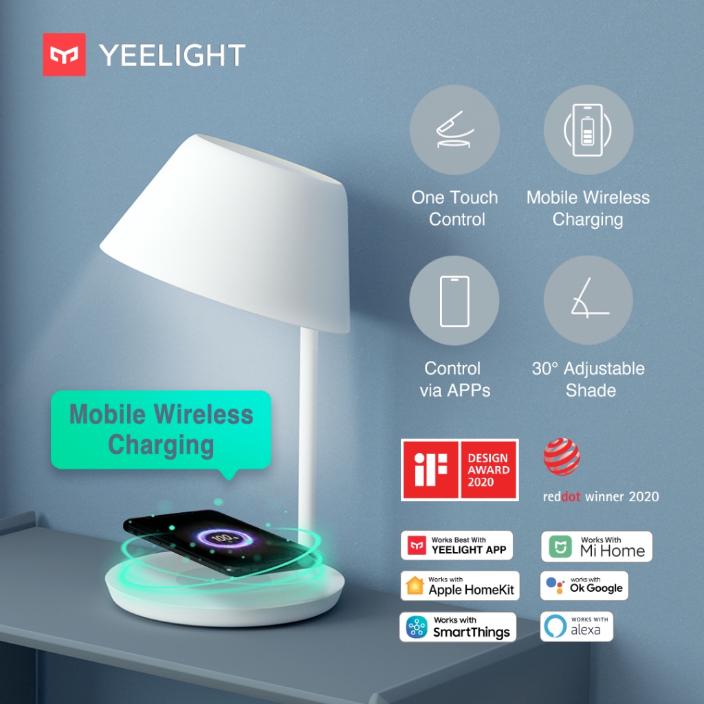 Yeelight Staria Bedside Lamp Pro LED Table Light Touch Dimmable Smart ...