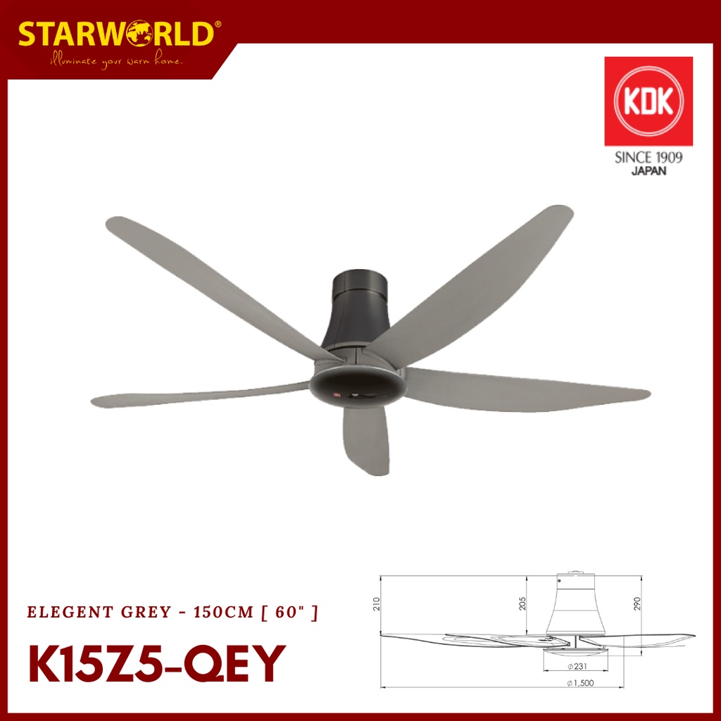 Kdk Dc Motor Ceiling Fan Malaysia | Shelly Lighting