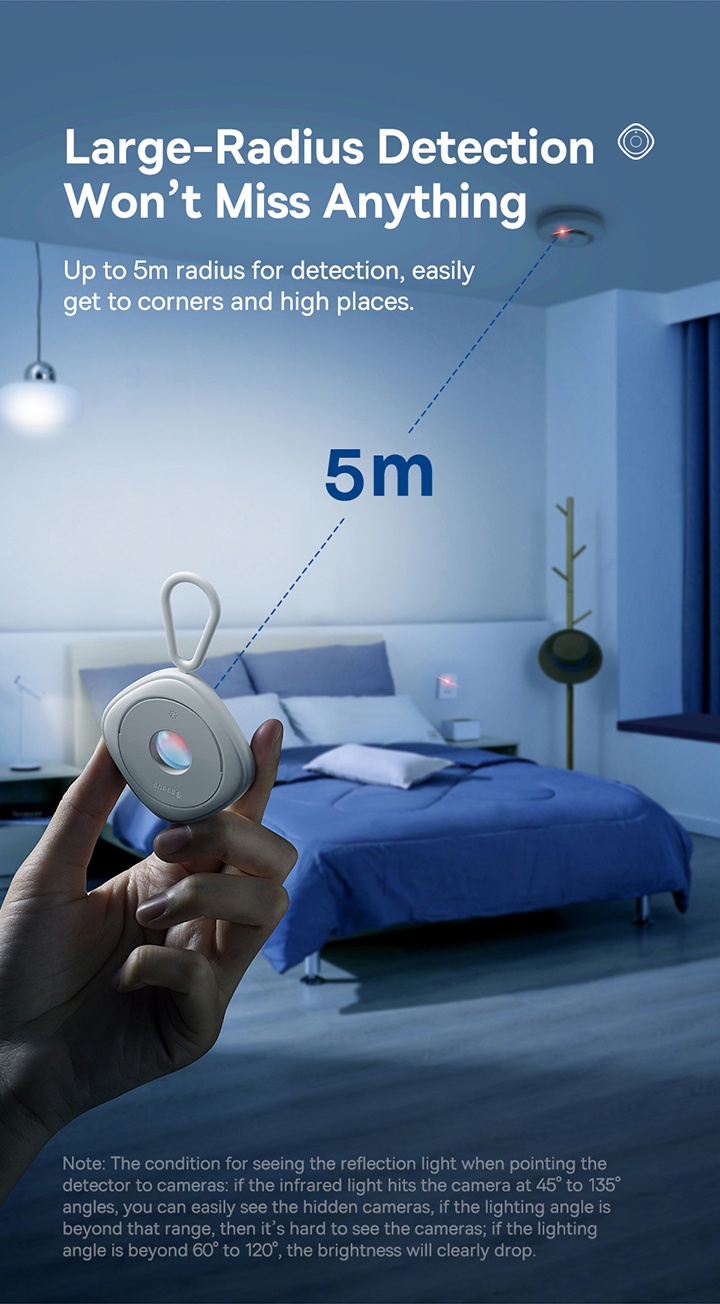 Baseus Camera Detector for Hidden Portable Pinhole Lens Detect Gadget ...