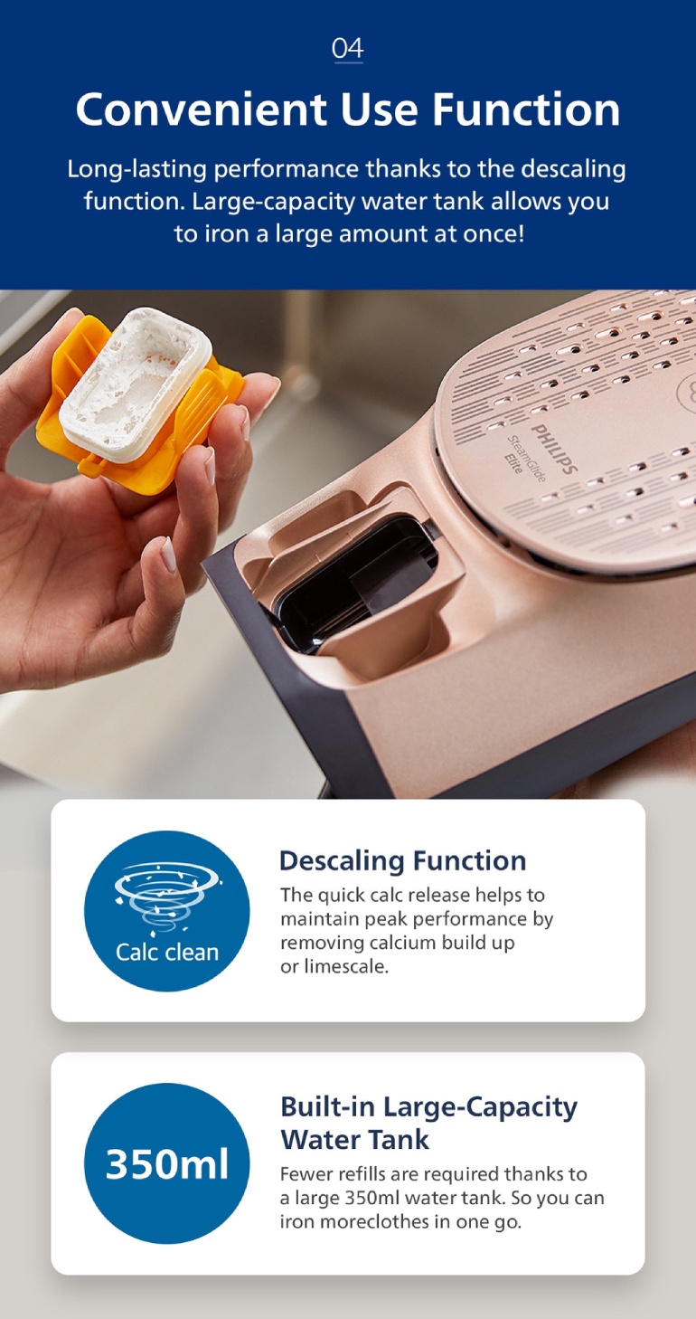 PHILIPS Azur Steam Iron 8000 series with OptimalTEMP technology ...