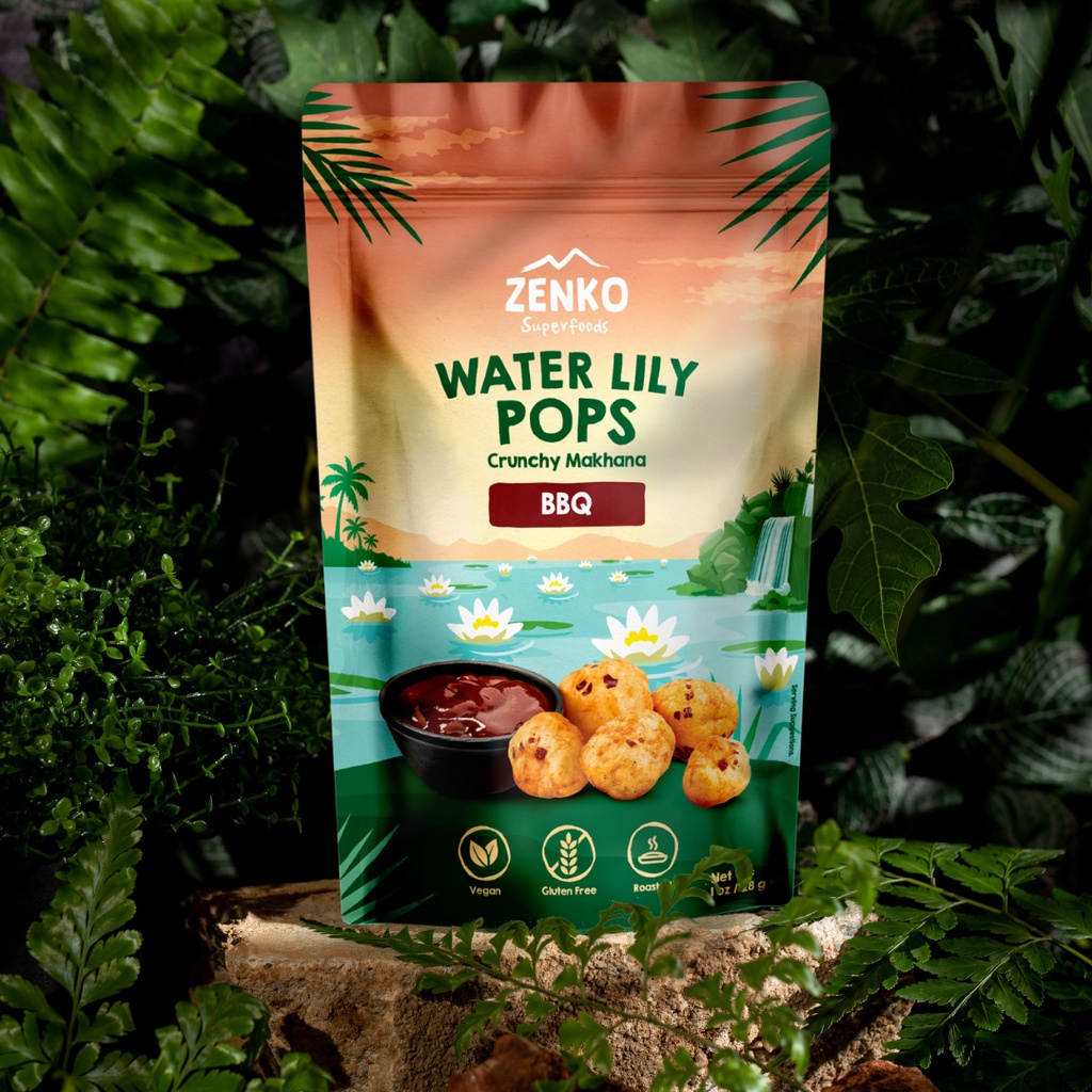 ZENKO Superfoods - Water Lily Pops - BBQ 24 Packs (Healthy Snack, Halal ...
