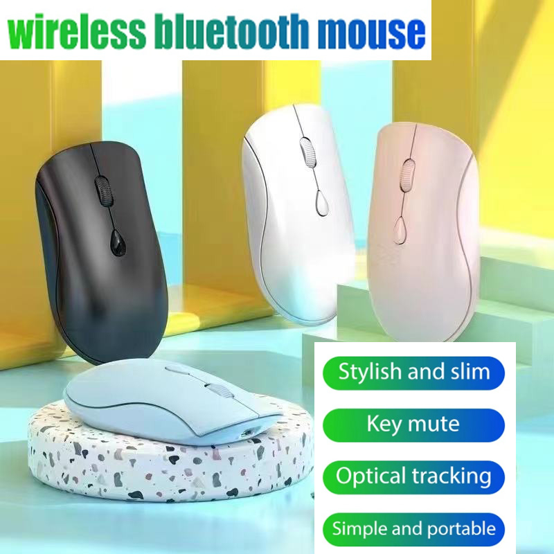 Wireless Mouse Bluetooth Mouse 2.4GHz + Bluetooth Rechargeable Wireless ...