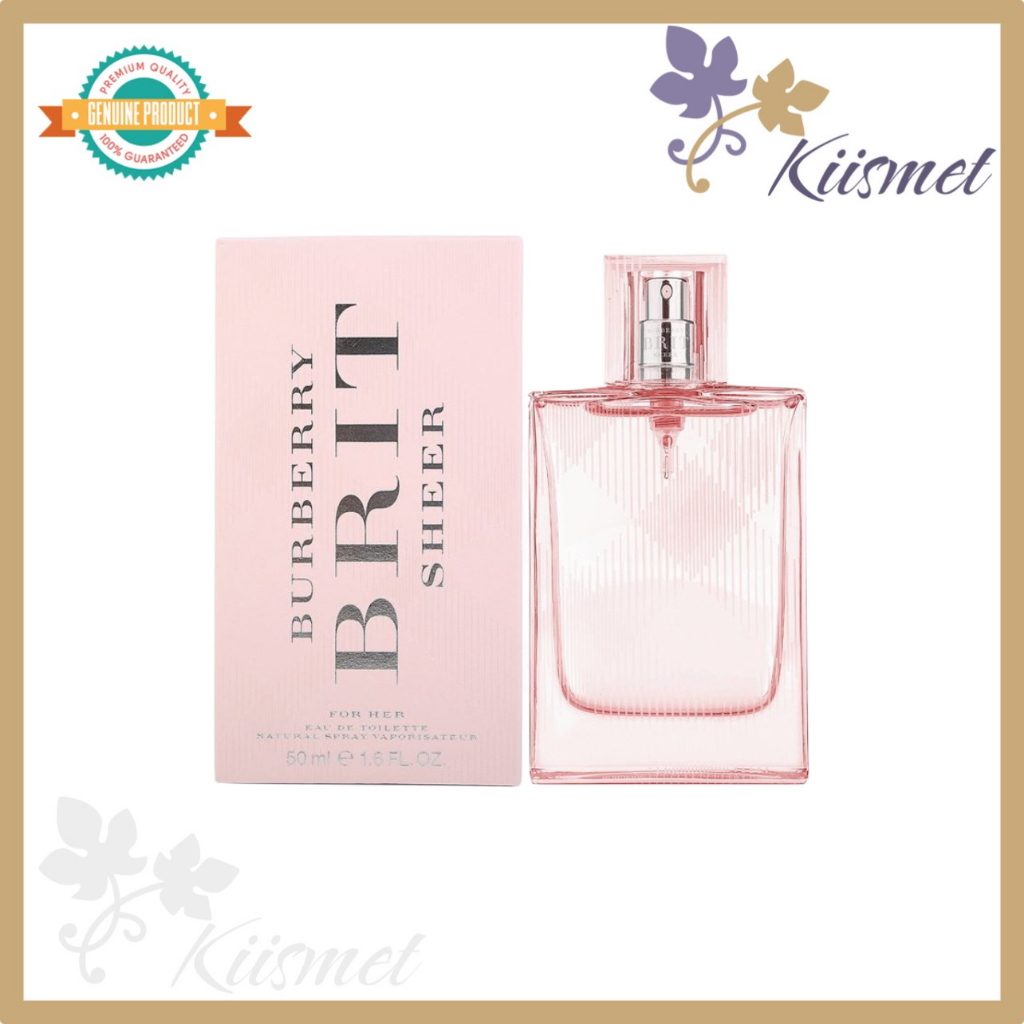 BURBERRY BRIT SHEER EDT 50ML | Shopee Singapore
