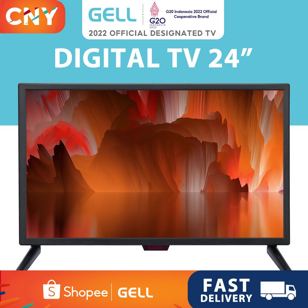 GELL Digital TV 24 inch HD LED TV DVBT-2 Built-in MYTV | Shopee Singapore