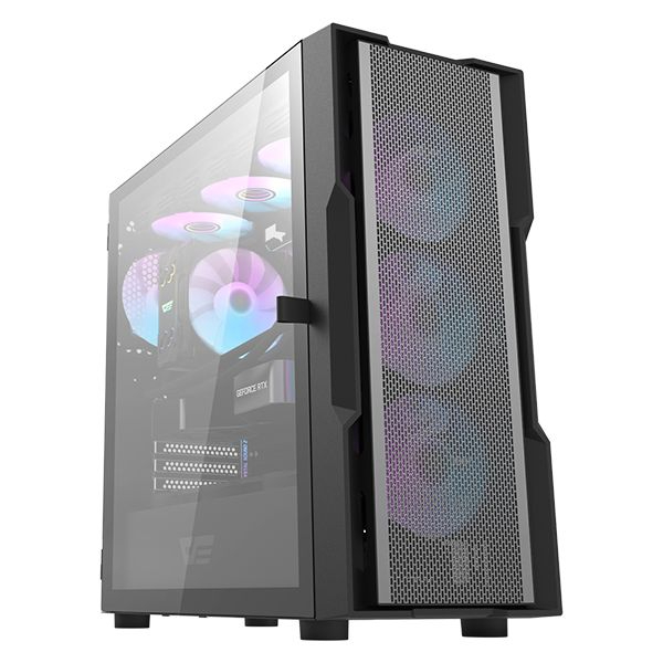 DARKFLASH DK431 Mesh TG Full Mesh PC Case (Black / White) | Shopee ...