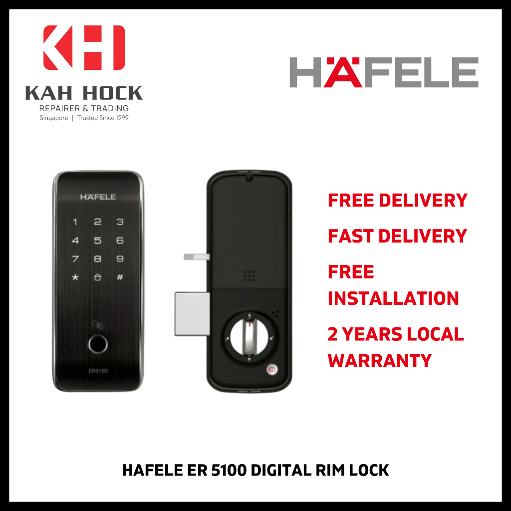 HAFELE ER 5100 DIGITAL RIM LOCK - 2 YEARS LOCAL WARRANTY + FREE ...