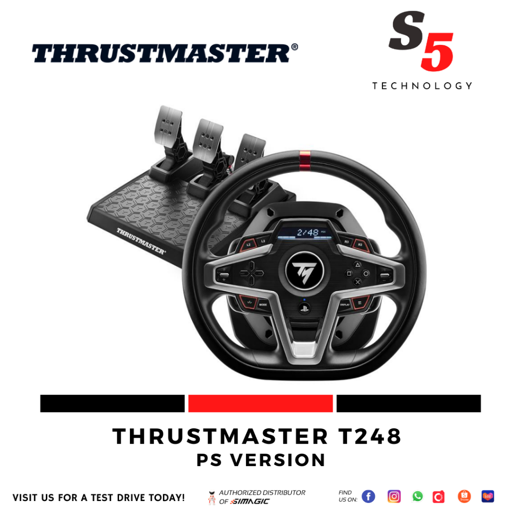 Thrustmaster T248 PS Version Racing Wheel (PS5,PS4,PC) | Shopee Singapore