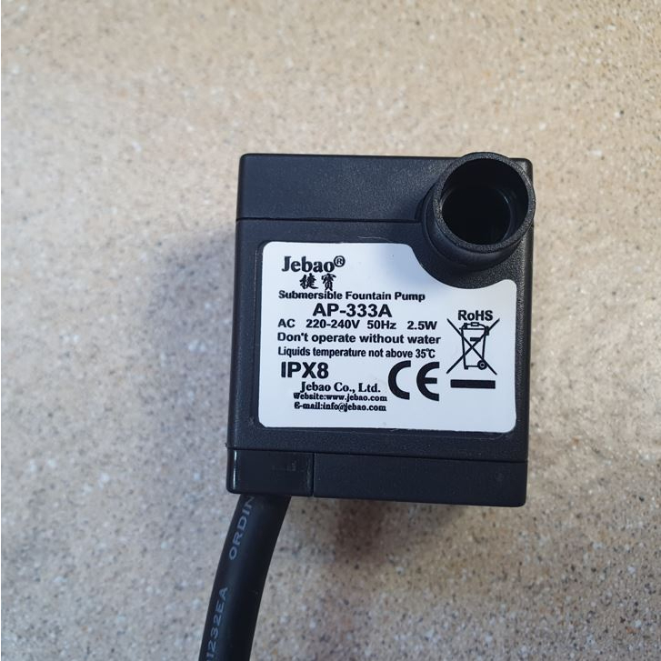 Jebao Submersible Water Pump Motor AP-333A For Tabletop Water Feature ...
