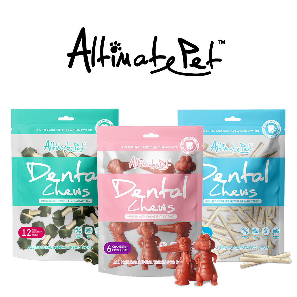 Altimate Pet Dog Dental Chew (150g) | Rawhide-Free, Cranberry, Milk ...