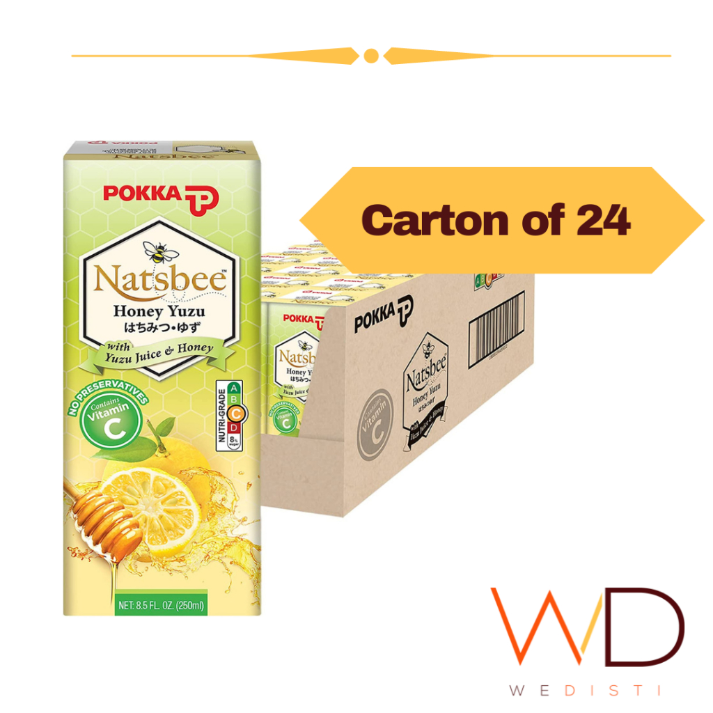 Pokka Natsbee Honey Yuzu Packet (6s x 4 x 250ml) | Shopee Singapore