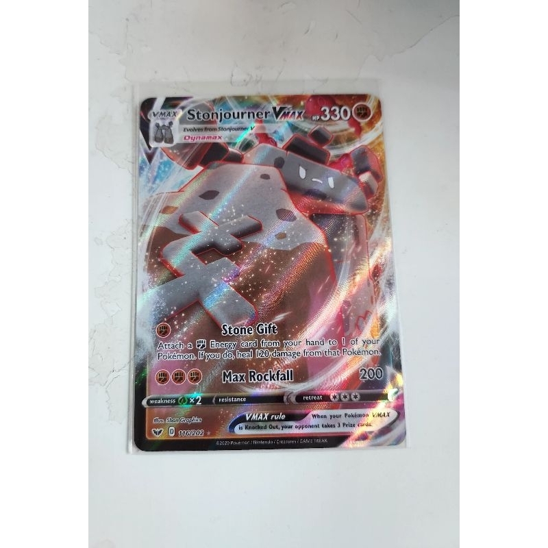 Pokemon stonjourner vmax sword and shield card | Shopee Singapore