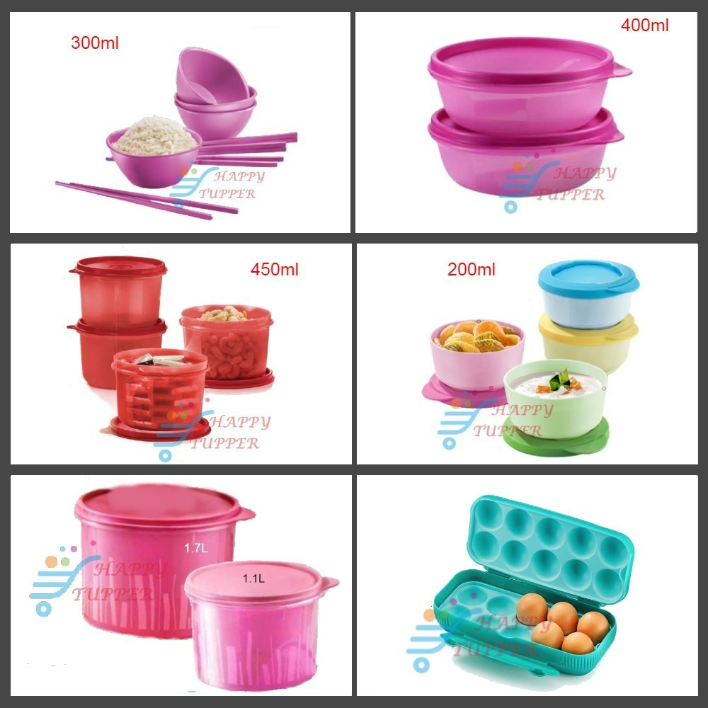 Tupperware Modular Bowl / Snack & Stack/ Prosperity Bowl Set ...