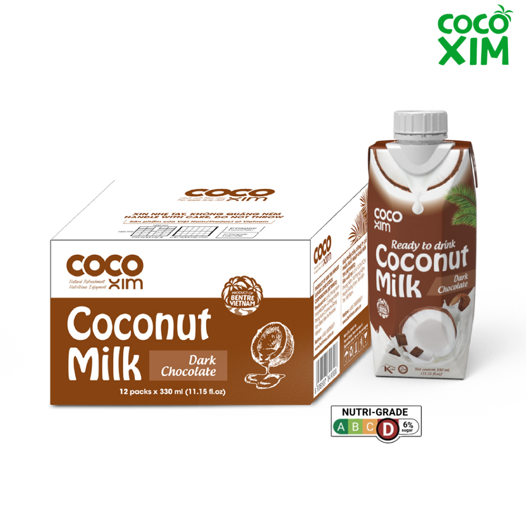 [COCOXIM] Chocolate Coconut Milk Drink 330ml - Bundle of 12 - Tetra ...