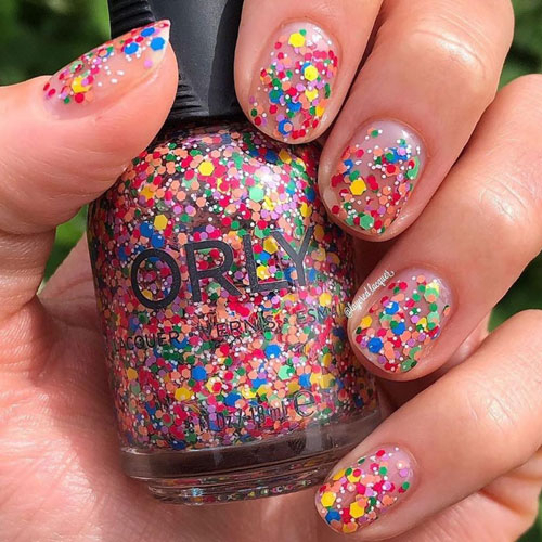 Orly Nail Polish Turn it Up 18ml Colorful Dots Topper | Shopee Singapore