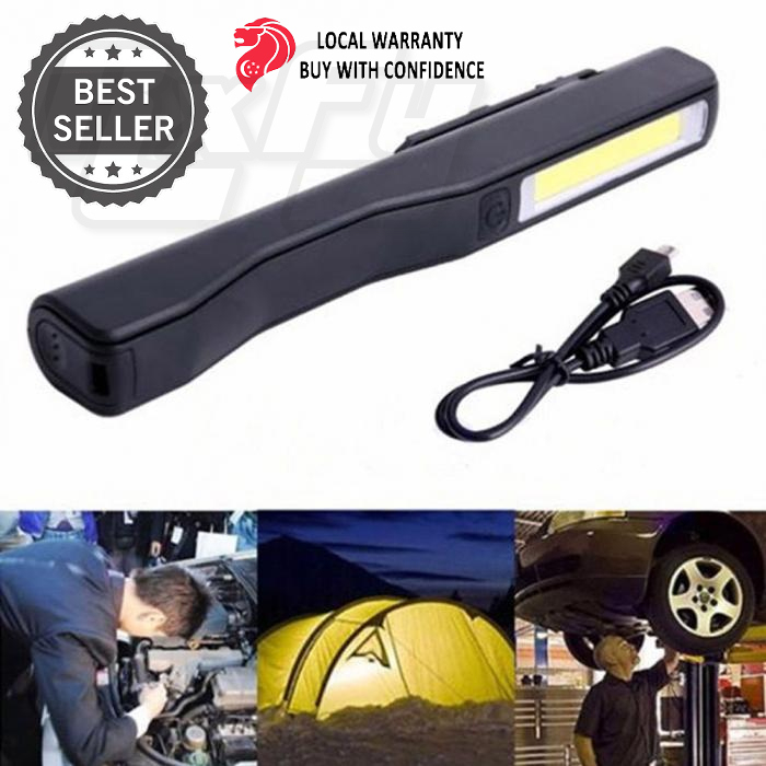 COB LED Work Light, Rechargeable Inspection Lamp Worklight Portable ...