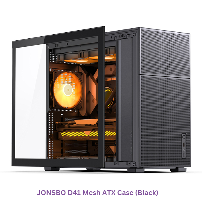 JONSBO D41 MESH ATX Case / D41 STD ATX Case, Type C, No fans [2 Color ...