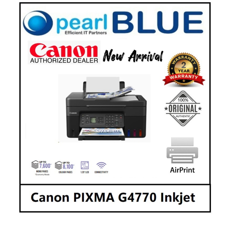 NEW Canon PIXMA G4770 Inkjet Printer | Shopee Singapore