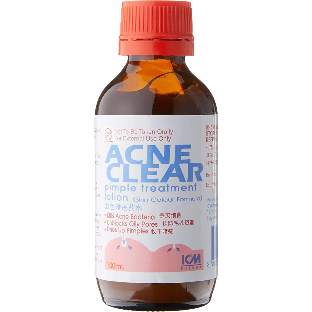Acne Clear Pimple Treatment Lotion, 100ml | Shopee Singapore