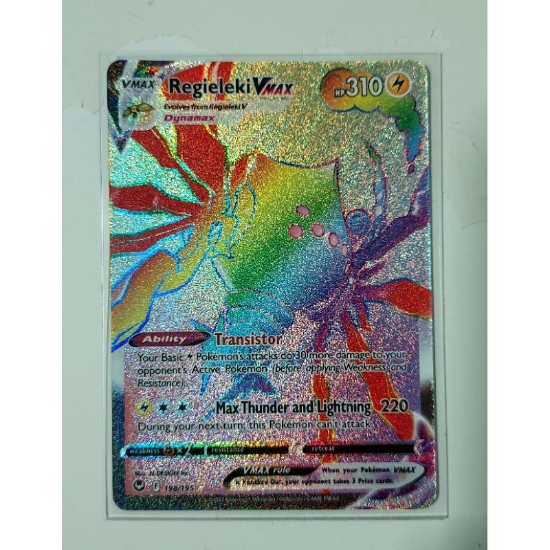 Pokemon regieleki vstar hyper rare rainbow silver tempest card | Shopee ...
