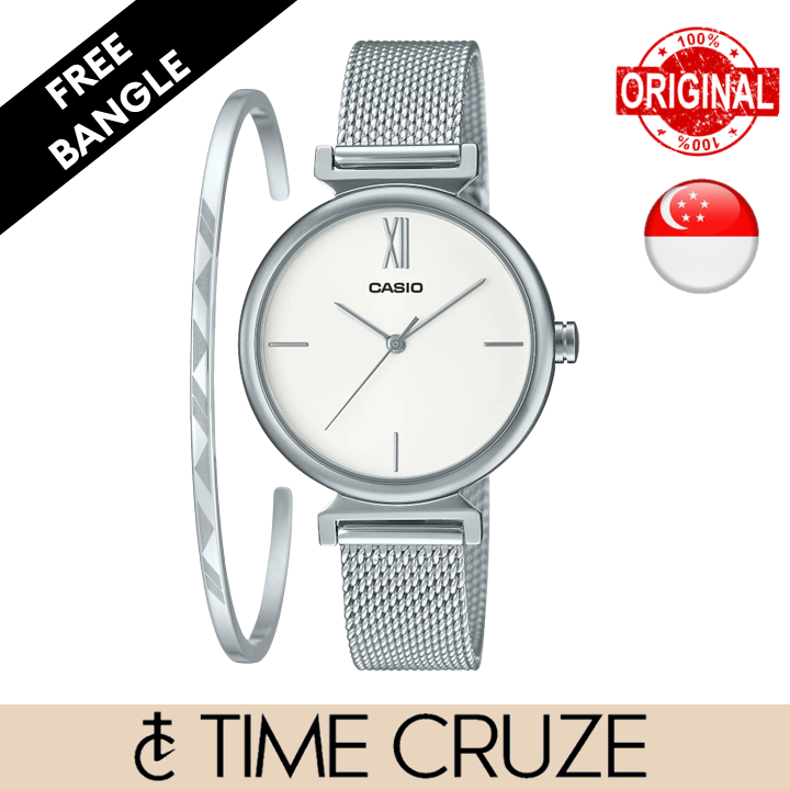 [Time Cruze] Casio LTP-2023 Analog Adjustable Mesh Band Women Watch LTP ...