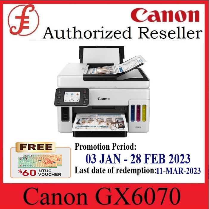 CANON MAXIFY GX6070 PRINTER | Shopee Singapore