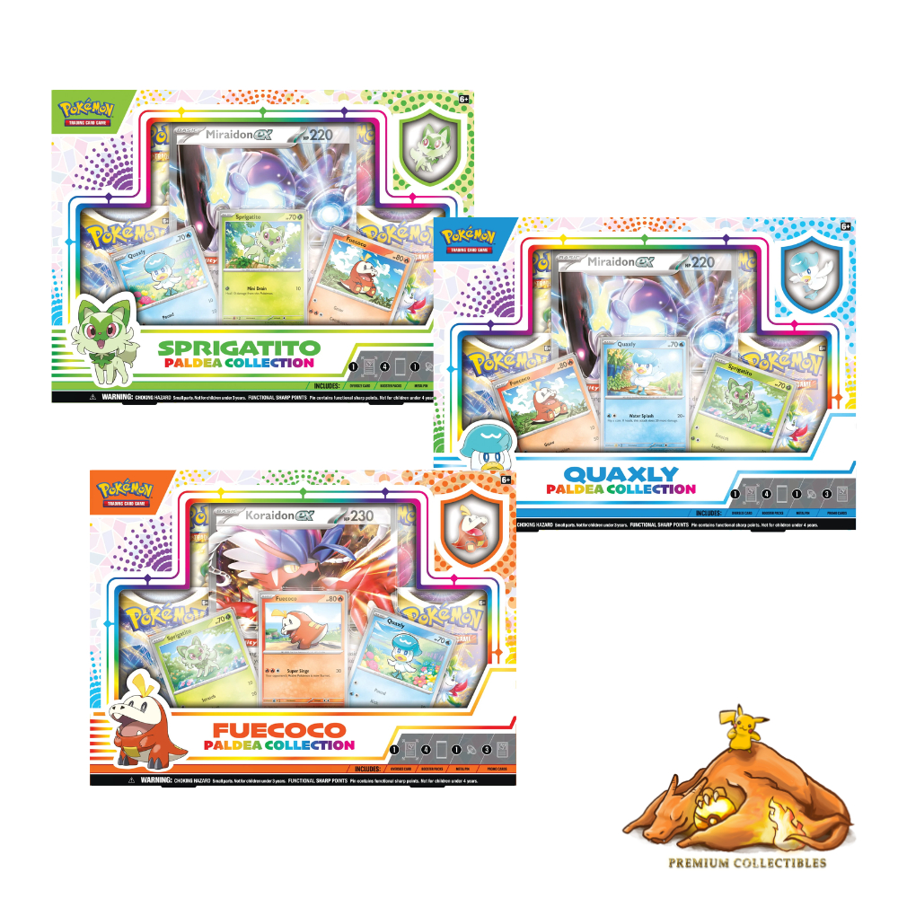Pokemon TCG Paldea collections Preview Box (Sprigatito / Fuecoco ...