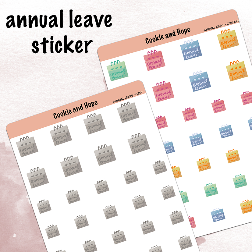 Annual Leave Planner / Bullet Journal Sticker | Shopee Singapore