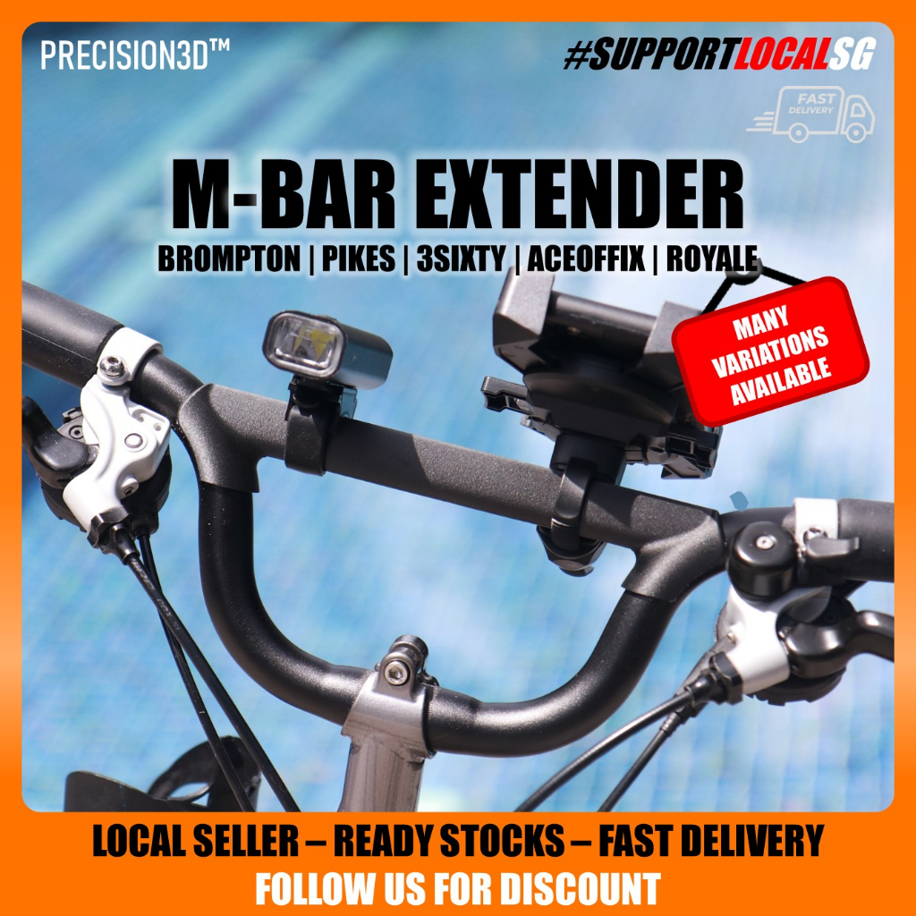 M Bar Bridge/Extender (Brompton | Pikes | Royale | 3Sixty | Aceoffix ...