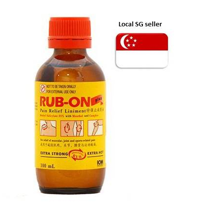 Rub-on Plus Liniment, Methyl Salicylate 25%, 100ML | Shopee Singapore