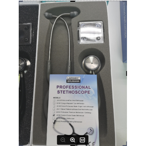 LB-502 Dr Laennec Brumann Standard Dual-Head Stethoscope - Grey ...