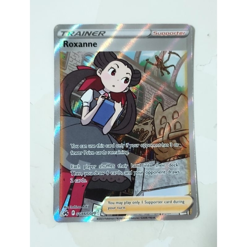 Pokemon roxanne full art trainer supporter crown zenith card | Shopee ...