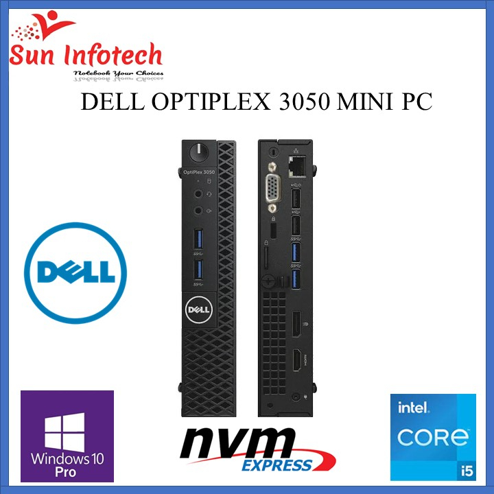 DELL OPTIPLEX 3050 TINY PC i5-7500T 7th GEN 8GB RAM 256GB SSD WIN 10 ...