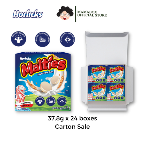 Horlicks Malties Malt Candy Sg Edition 378g X 24 Boxes Carton Sale Shopee Singapore