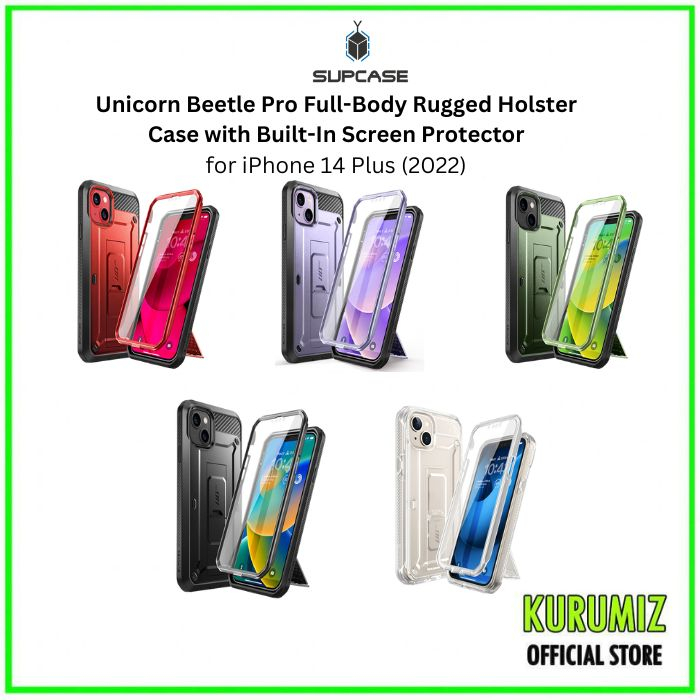 Supcase Unicorn Beetle Pro Full-Body Rugged Holster Case for iPhone 14 ...