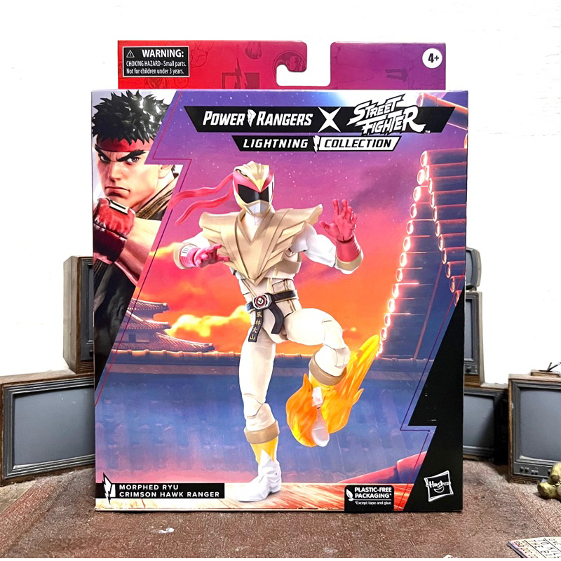 Hasbro Lightning Collection Power Rangers x Street Fighter: Ryu Crimson ...