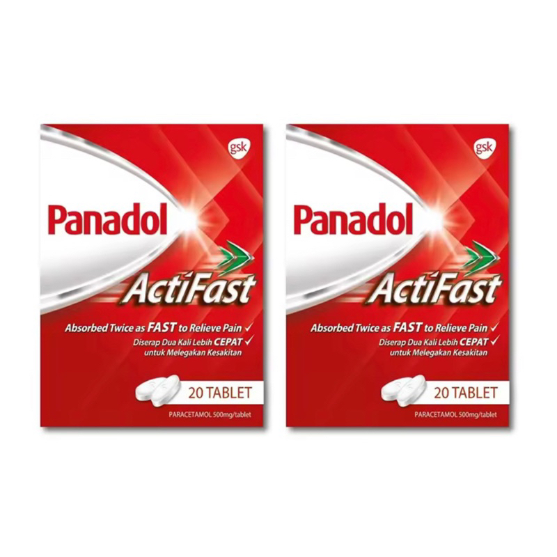 [Bundle of 2] [EXP 08/25] PANADOL Actifast 20s Fast Pain Relief ...
