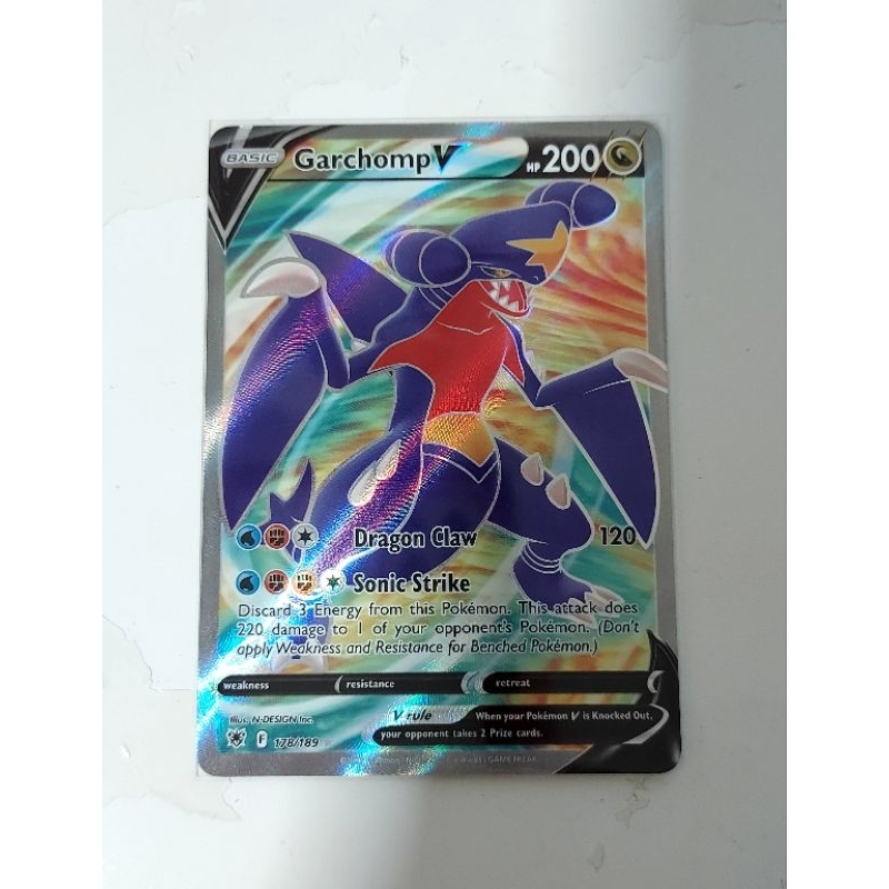Pokemon garchomp v full art astral radiance card | Shopee Singapore