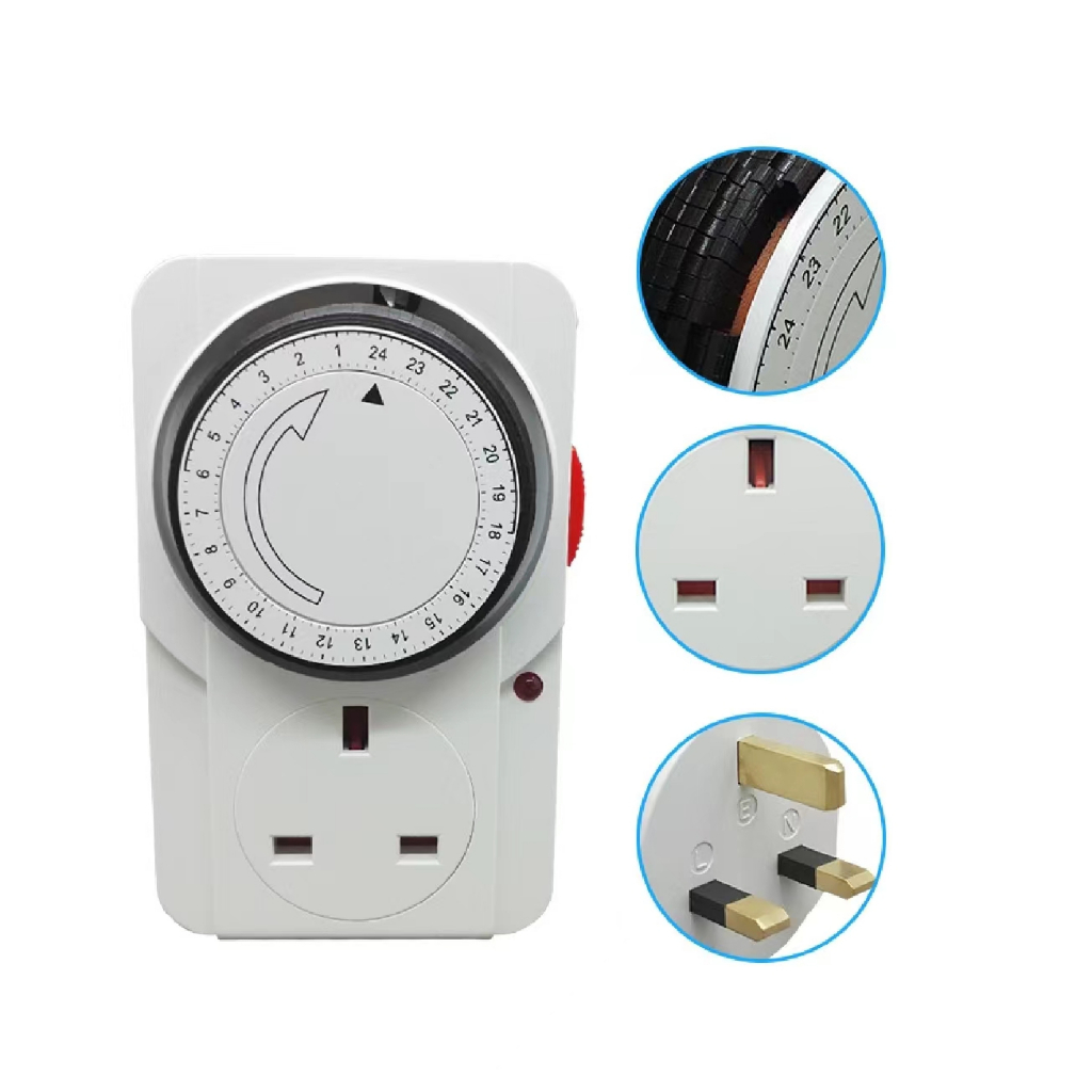 British standard timer 13A Hong Kong version of mechanical cycle electronic timing switch socket ...