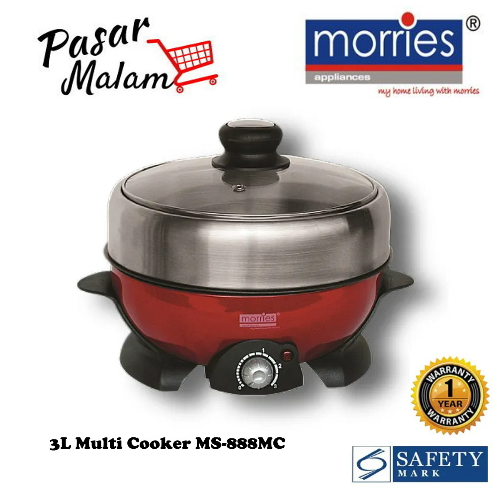MORRIES 3L Multi Cooker MS-888MC | Shopee Singapore