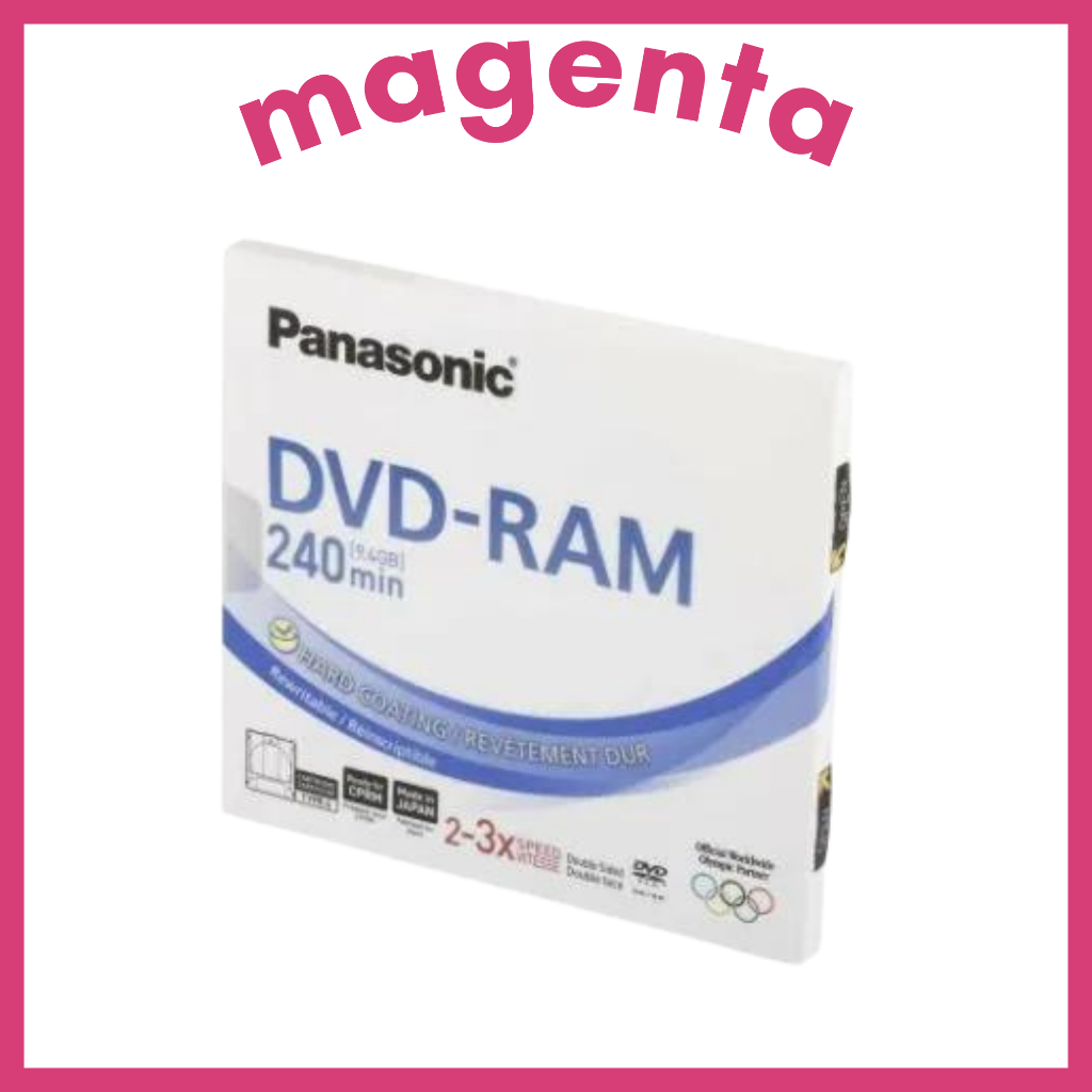 Panasonic DVD-RAM 9.4GB 240min Hard Coating / Revetement Dur Rewritable ...