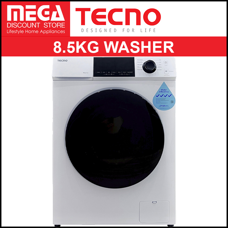 TECNO TFL8112 8.5KG FRONT LOAD WASHER (4 TICKS) | Shopee Singapore