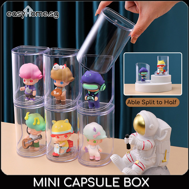 Easyhome.sg Stackable Mini Capsule Box THE024 Toy Figurine Display ...