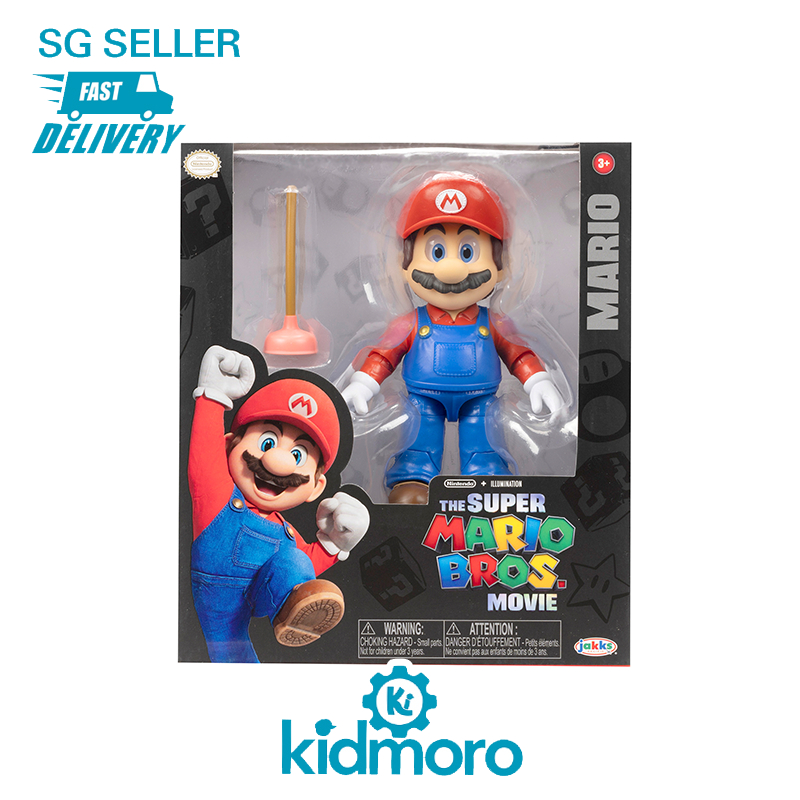 The Super Mario Bros. Movie 5-inch Figure Series, Mario Figure with ...