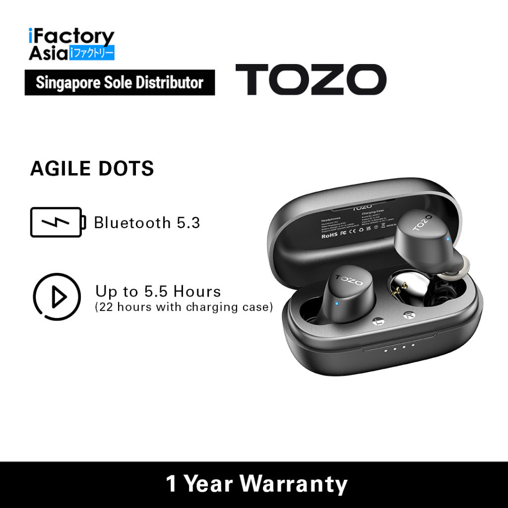Tozo Agile Dots True Wireless Earbuds | Shopee Singapore